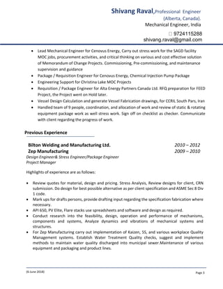 Shivang raval 2018 | PDF