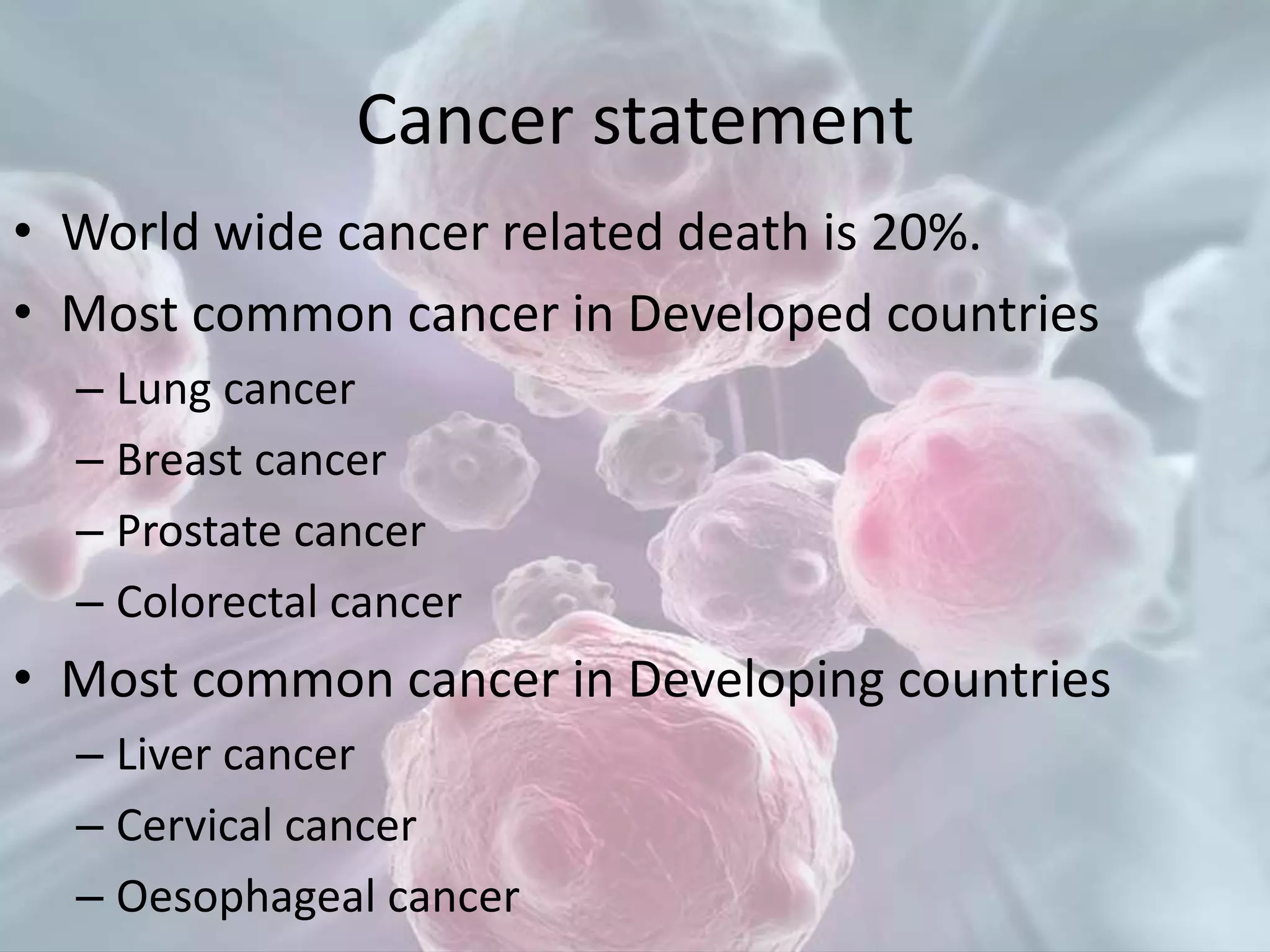 cancer intro and pathogenesis | PPT | Free Download