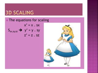 3D transformation in computer graphics | PPTX
