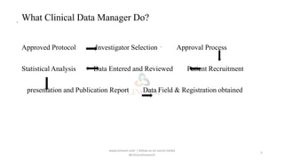 CLINICAL DATA MANAGEMENT- AN OVERVIEW | PPTX