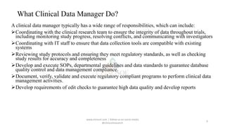 CLINICAL DATA MANAGEMENT- AN OVERVIEW | PPTX
