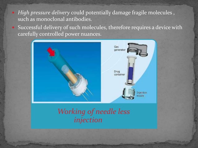 Needle Less Injection Technology by S Shivani Shastrulagari. | PPTX ...