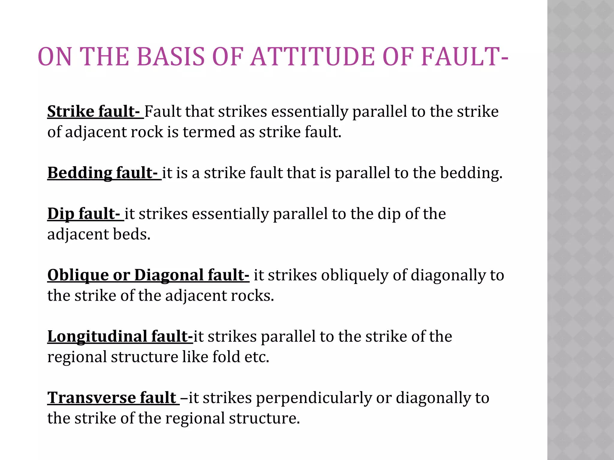 Fault and its classification | PPTX