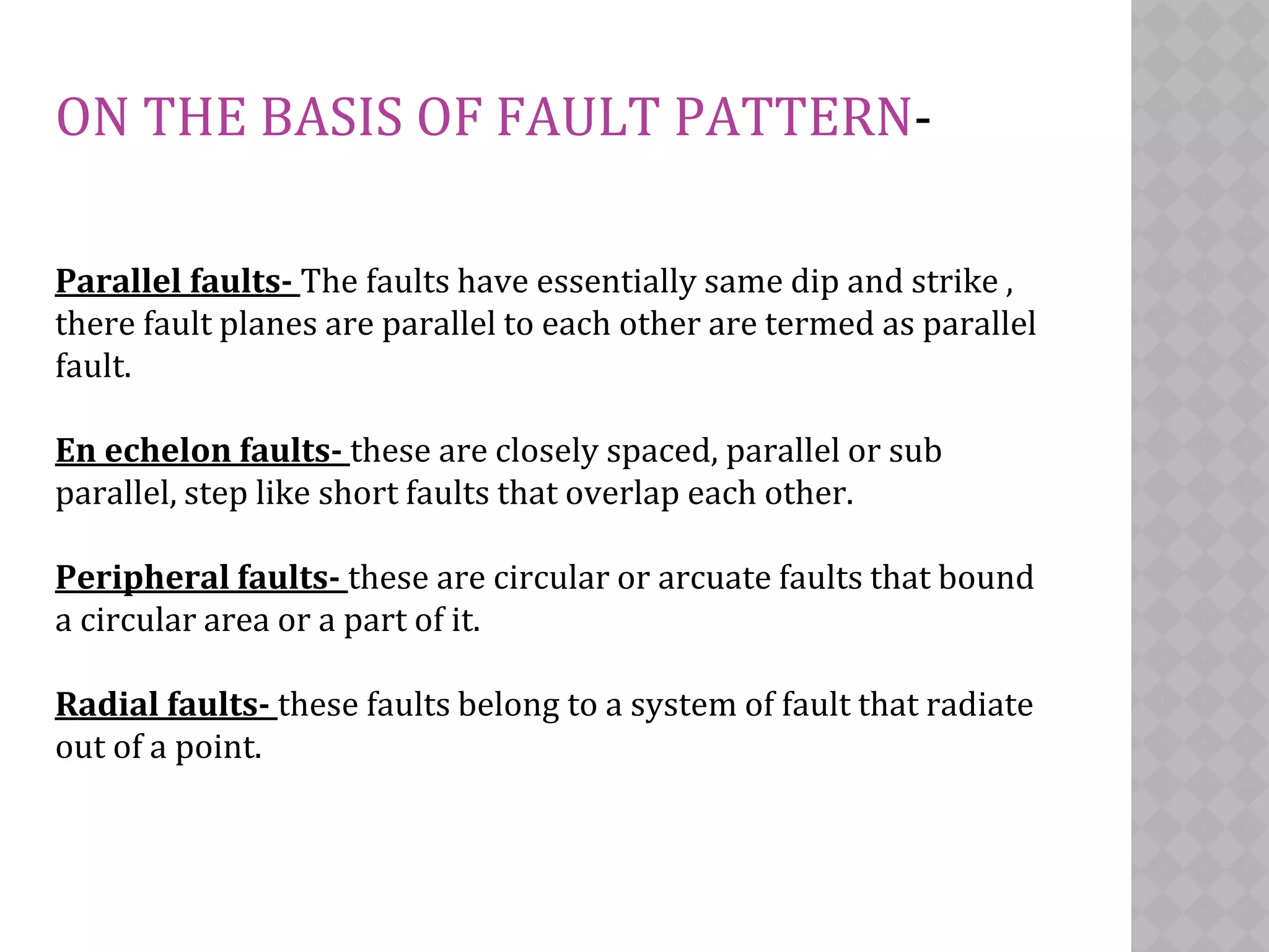 Fault and its classification | PPTX