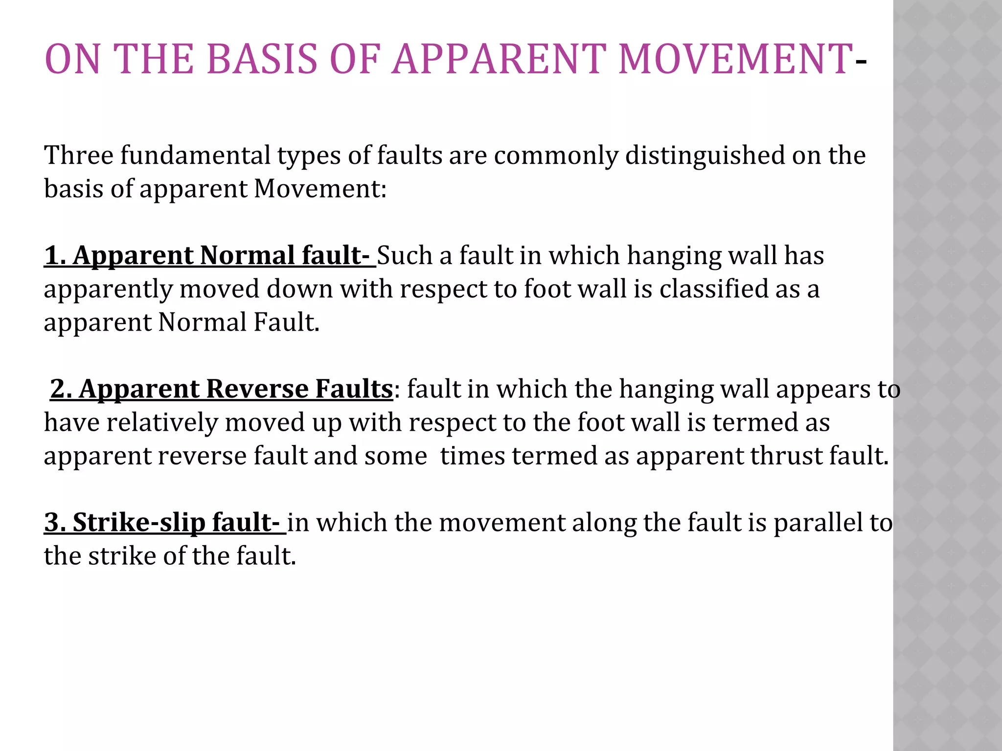Fault and its classification | PPTX