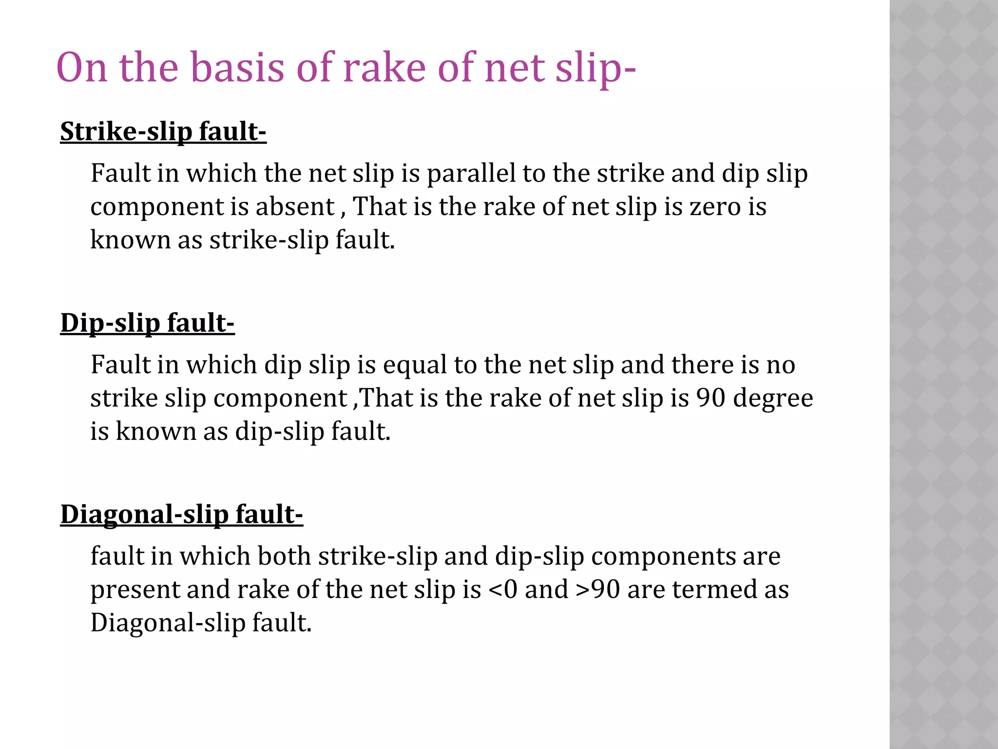 Fault and its classification | PPTX