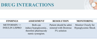Case Presentation on Diabetes Mellitus complications | PPTX