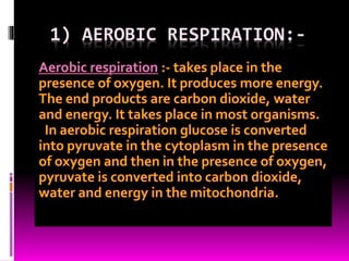 respiration science ppt by shivanshi dwivedi | PPTX
