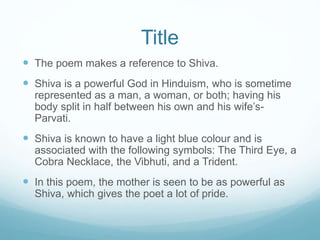 You, Shiva, and My Mum | PPT