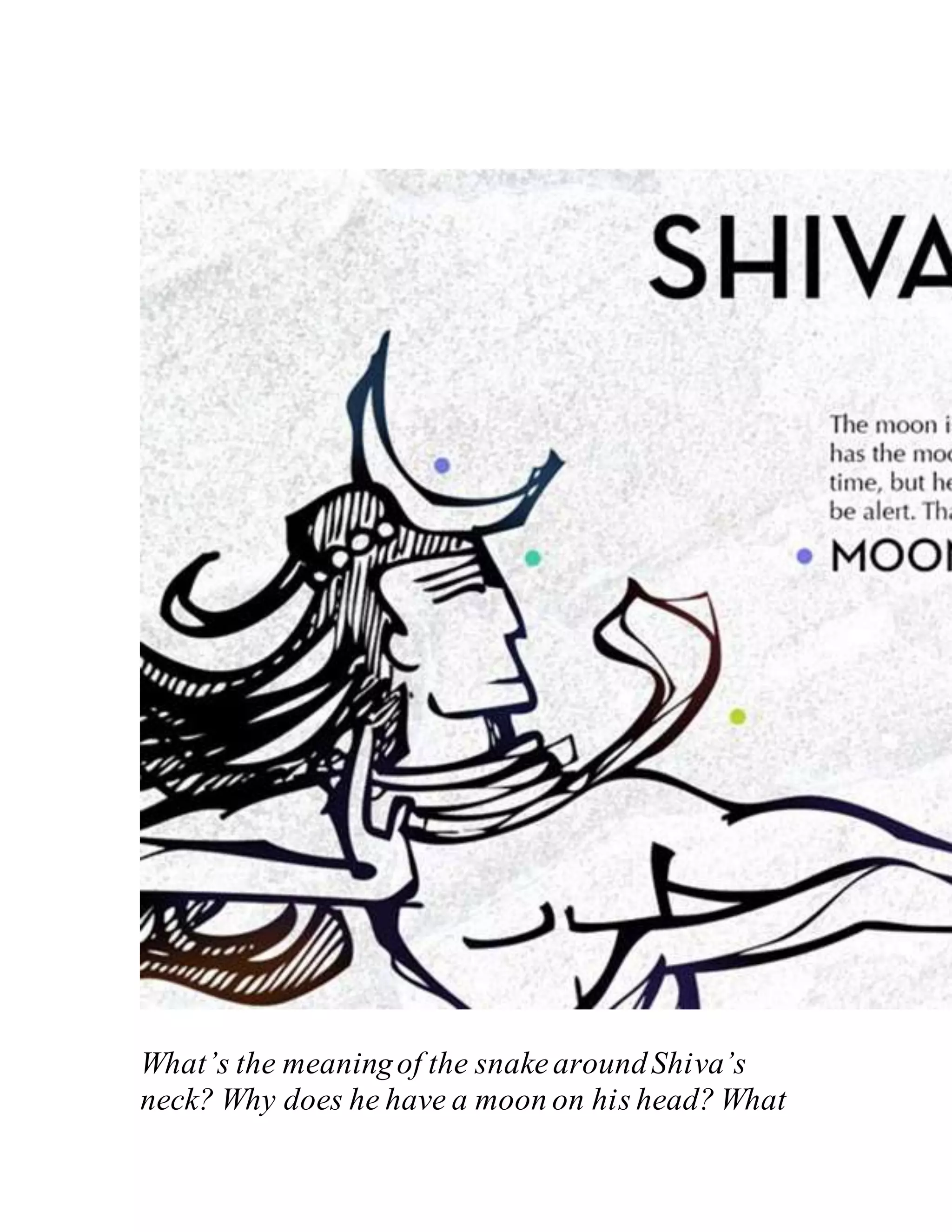 Shiva’s adornments – the symbols ; sadhguru shiva . | PDF