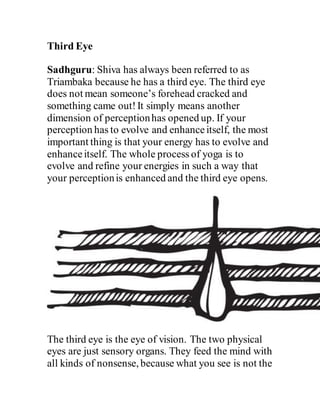 Shiva’s adornments – the symbols ; sadhguru shiva . | PDF