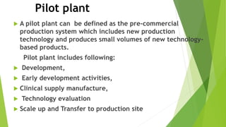 Technology Transfer From R and D to Pilot Plant to Plant for Non ...