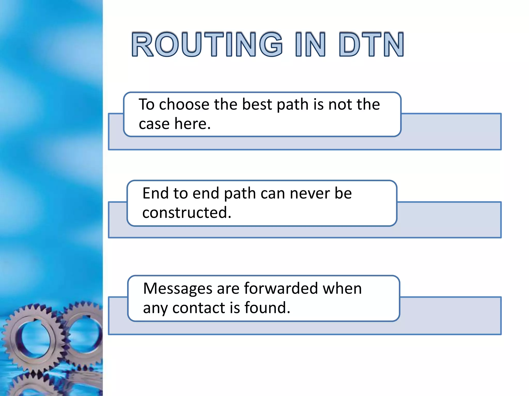 Intro to DTN and routing classification | PPTX