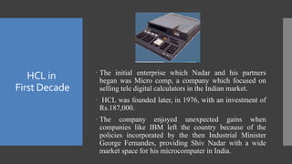 Shiv nadar -A successfull entrepreneur | PPTX