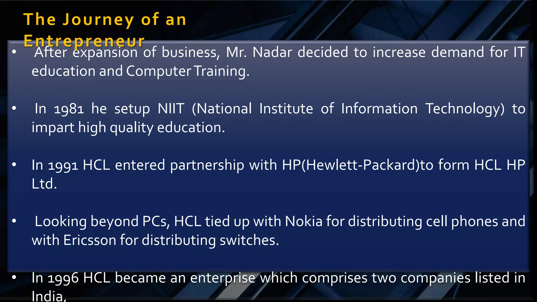 Shiv nadhar by Yashraj Yadav | PPTX