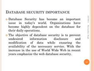 Database security | PPT