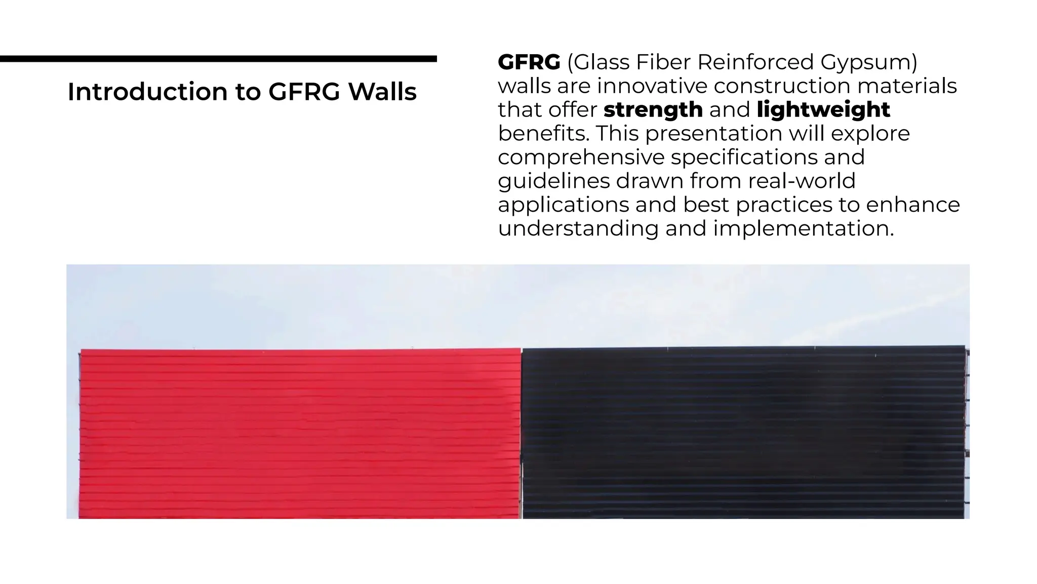 Shiv ppt related to gfrg walls and panel | PDF
