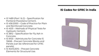 Shiv ppt related to gfrg walls and panel | PDF