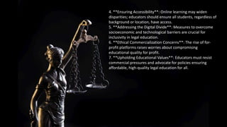 ppt on artificial intelligence with legal practice and education | PPTX