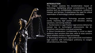 ppt on artificial intelligence with legal practice and education | PPTX