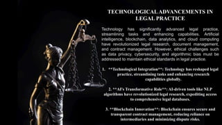 ppt on artificial intelligence with legal practice and education | PPTX