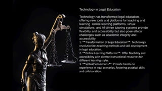 ppt on artificial intelligence with legal practice and education | PPTX