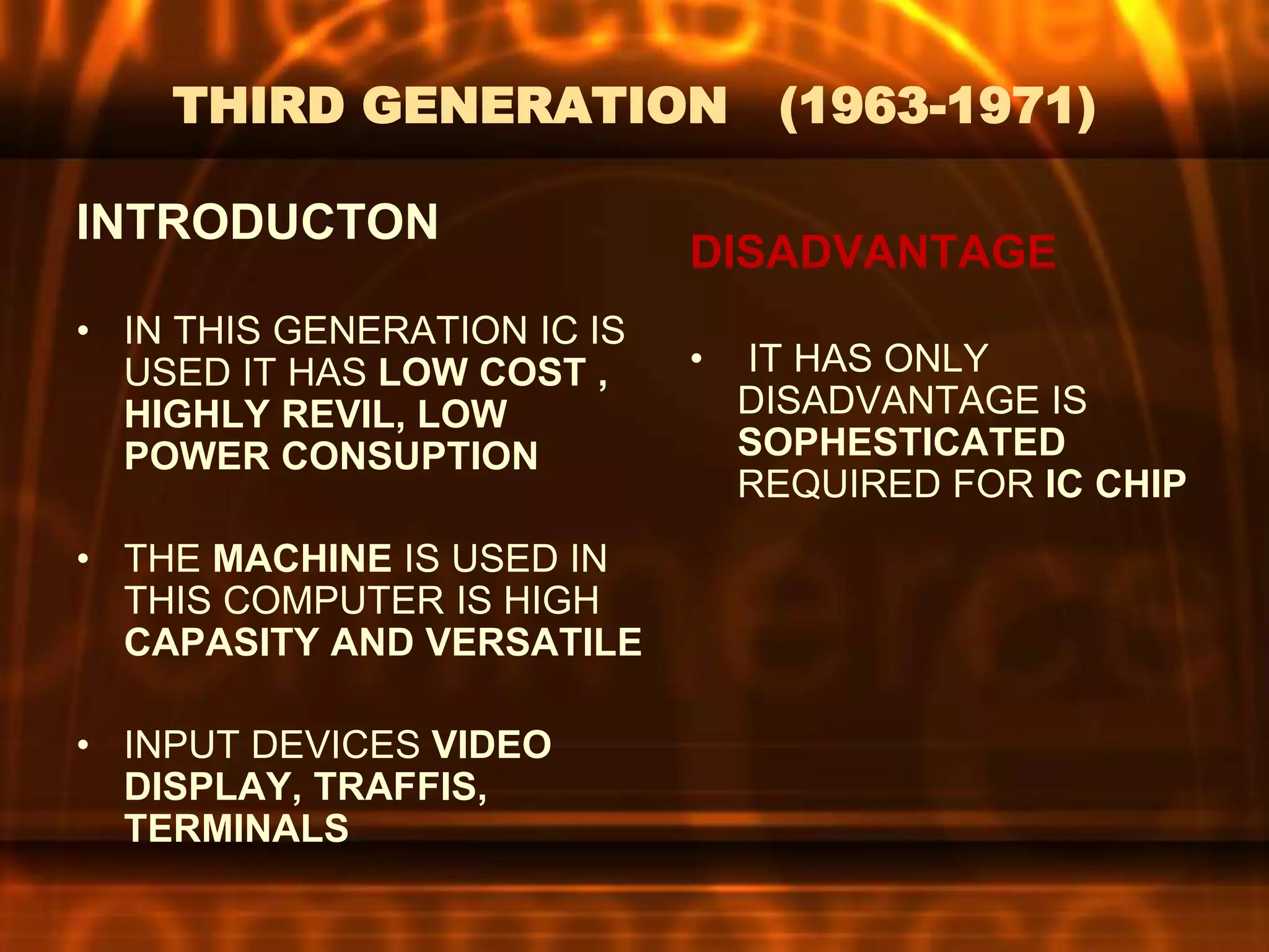 Description Of Computer Generation Pptx Computing Technology And Computing