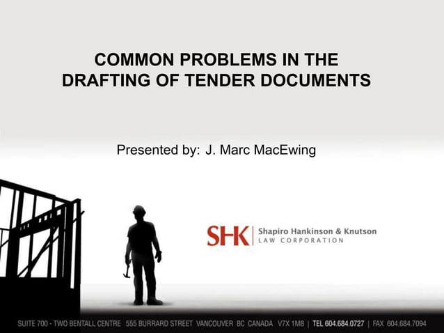 Tendering and Procurement Best Practices | PPT