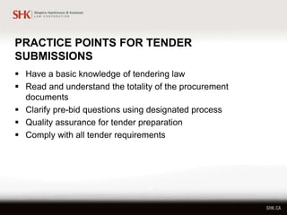Tendering and Procurement Best Practices | PPT