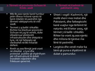 10 TERMETET DHE 10 VULLKANET ME TE MEDHENJ NE BOTE | PPTX