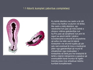 Aborti dhe llojet e tij | PPT