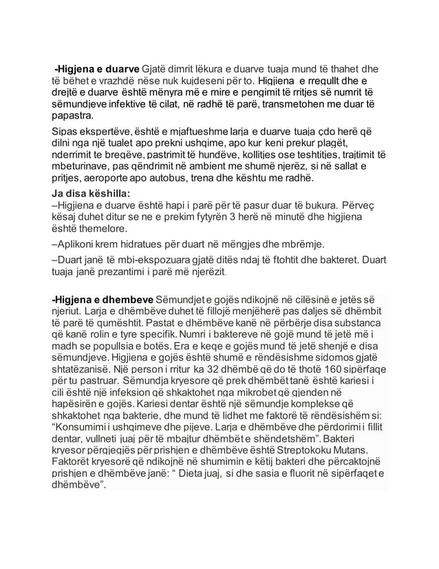 Higjena | DOCX