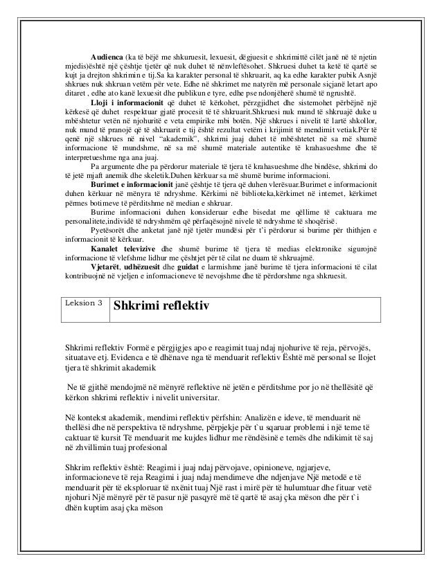 LEKSIONE ....SHKRIM AKADEMIK
