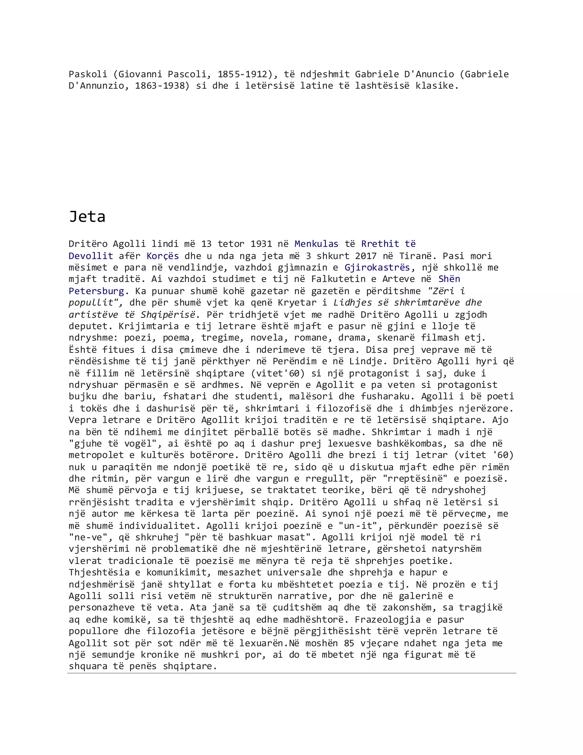 Shkrimtare te shquar shkrimtar | DOCX