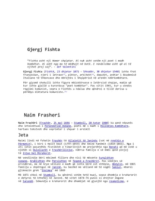 Shkrimtare te shquar shkrimtar | DOCX