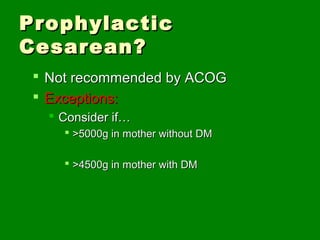 Shldr dystocia acog | PPT