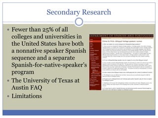 Spanish Heritage Language Program | PPT