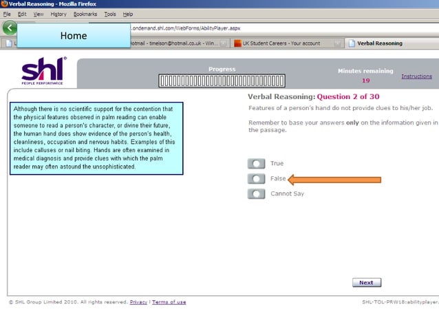 SHLVerbal for shell and PwC assessment and test | PDF