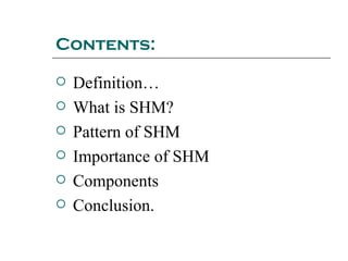 Structural Health Monitoring | PPT