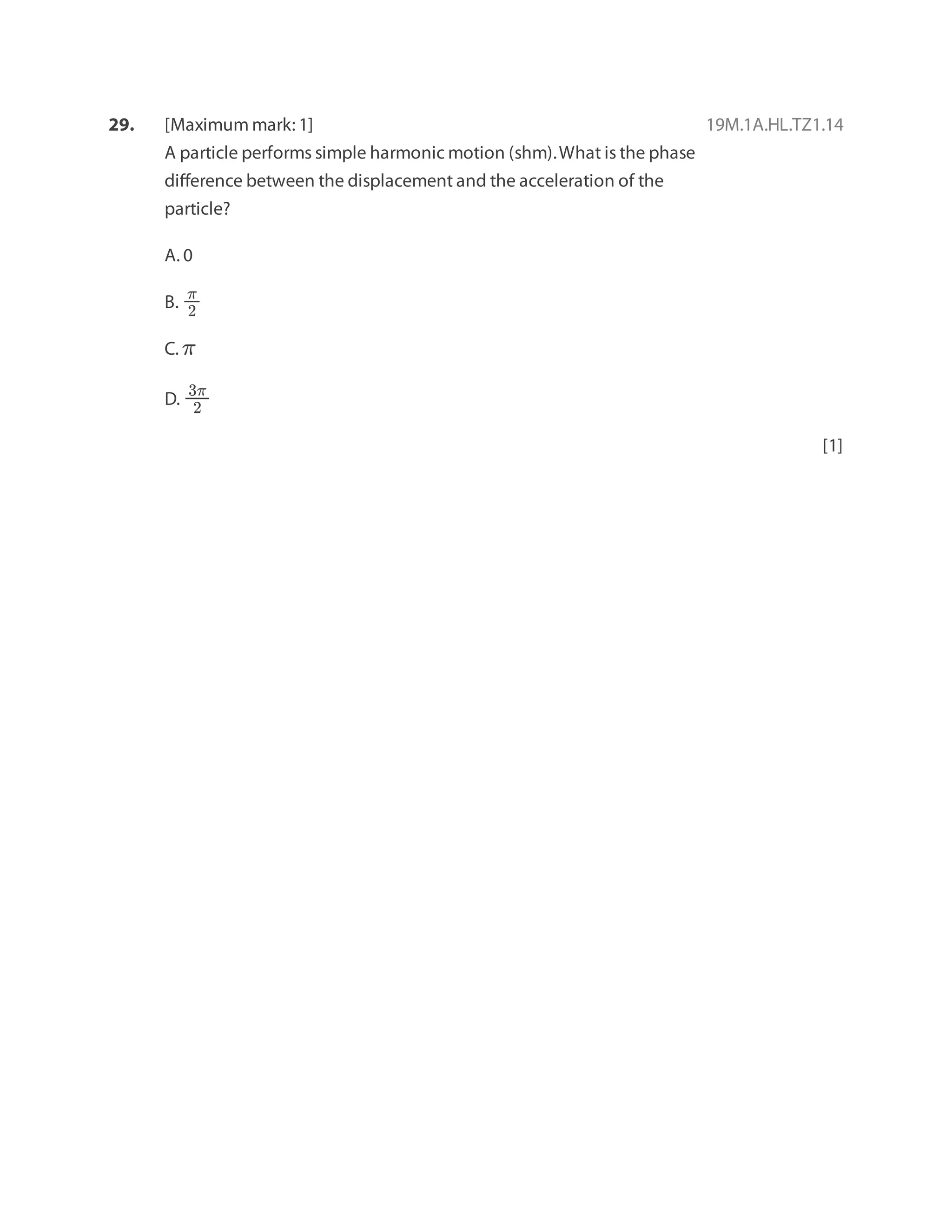 SHM.pdf Its a worksheet for students of IBDP Physics | PDF