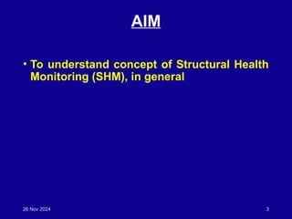 SHM is an non destructive method of structure health management.pptx