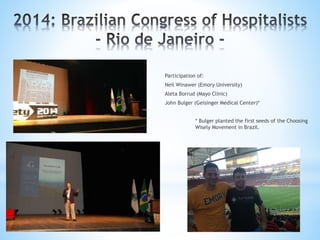 Medicina Hospitalar no Brasil | PPTX