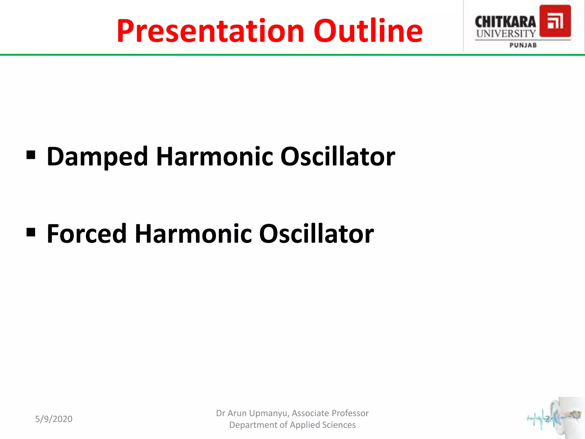 Simple Harmonic Motion | PPT