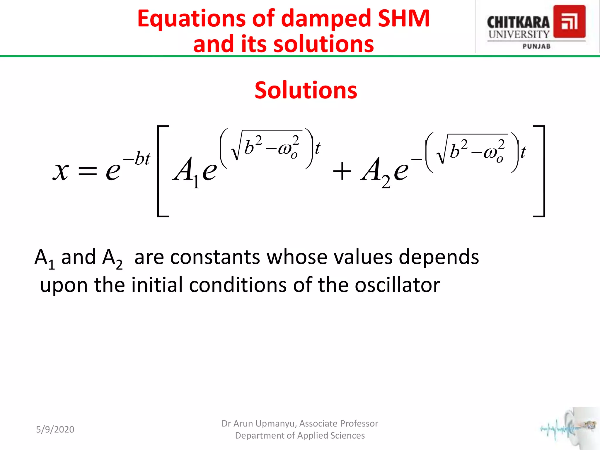 Simple Harmonic Motion | PPT