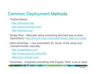 Shannon McFarland OpenStack/Cisco Intro | PPT