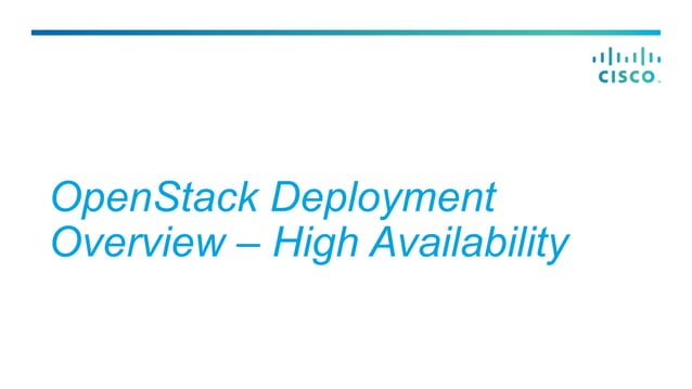 OpenStack Deployment in the Enterprise | PPT