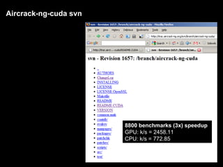 GPU vs CPU Supercomputing Security Shootout | PPT | Computing | Technology & Computing