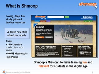 Shmoop Overview for Teachers: Fun, Rigorous Resources for Your ...