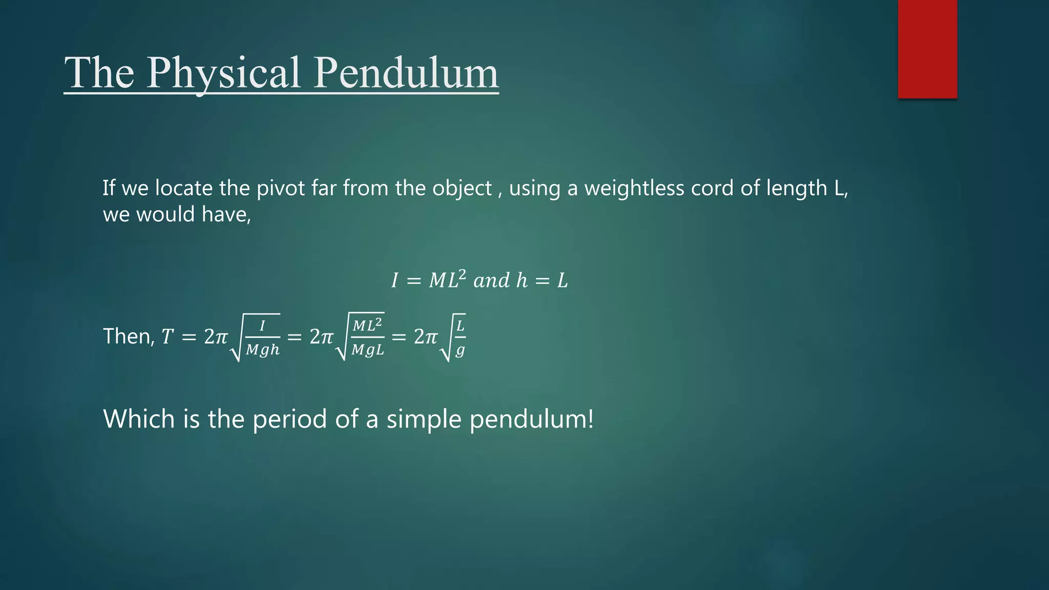 Simple harmonic motion And its application | PPT