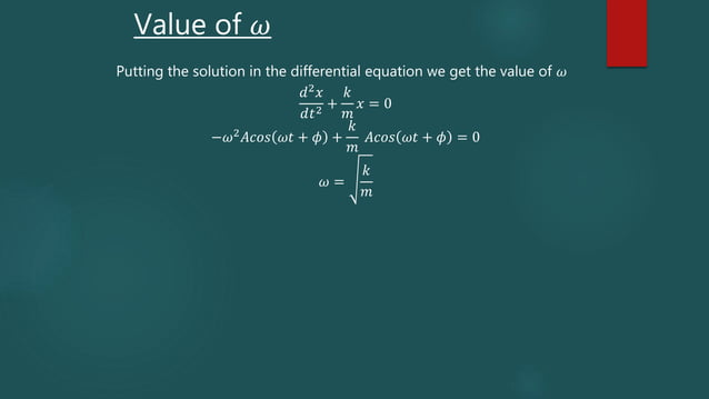 Simple harmonic motion And its application | PPTX